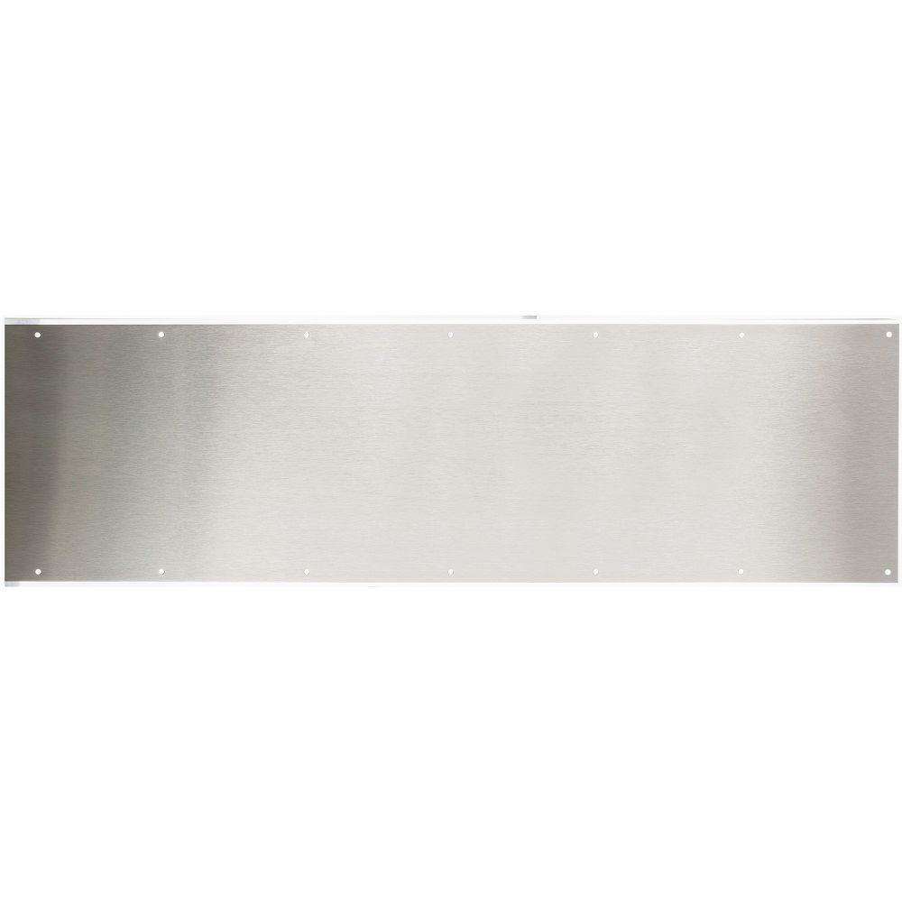 Universal Hardware 10 in. x 34 in. Satin Chrome Beveled Kickplate ...