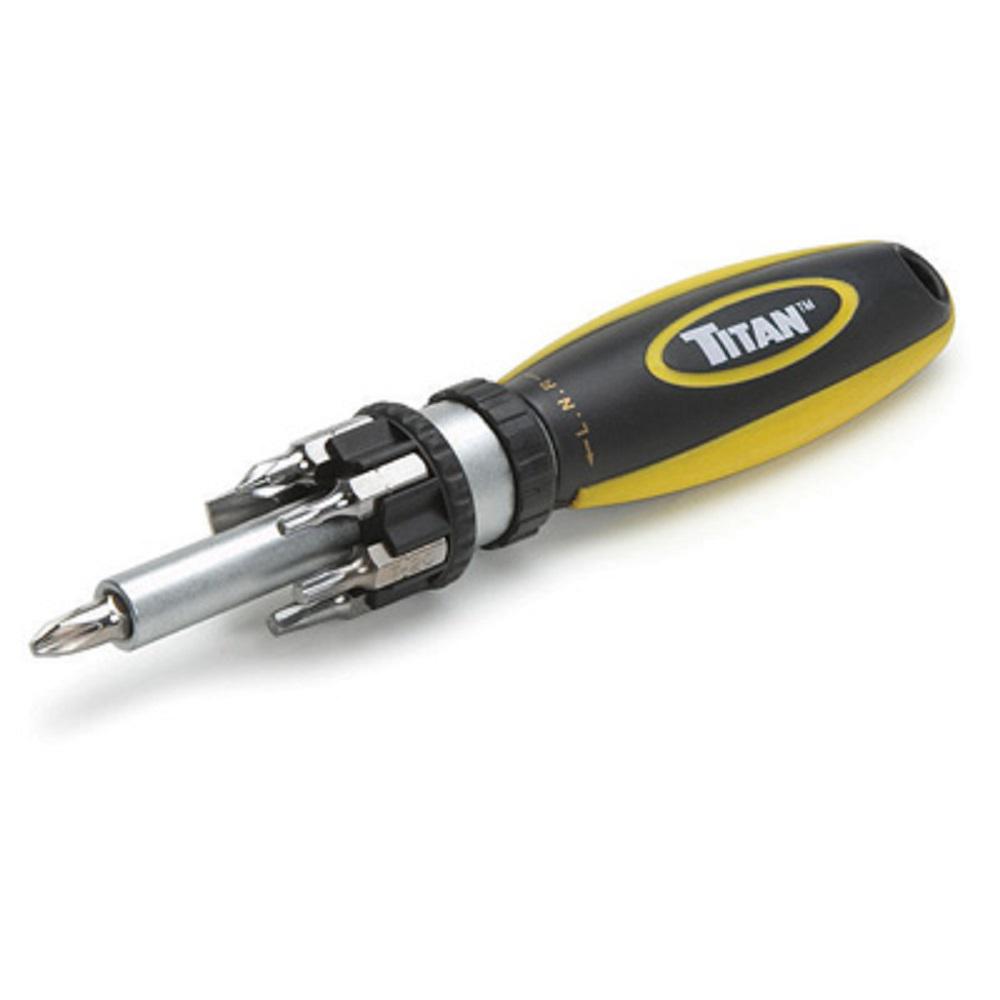 Titan High Torque Ratcheting Screwdriver-TIT11014 - The Home Depot
