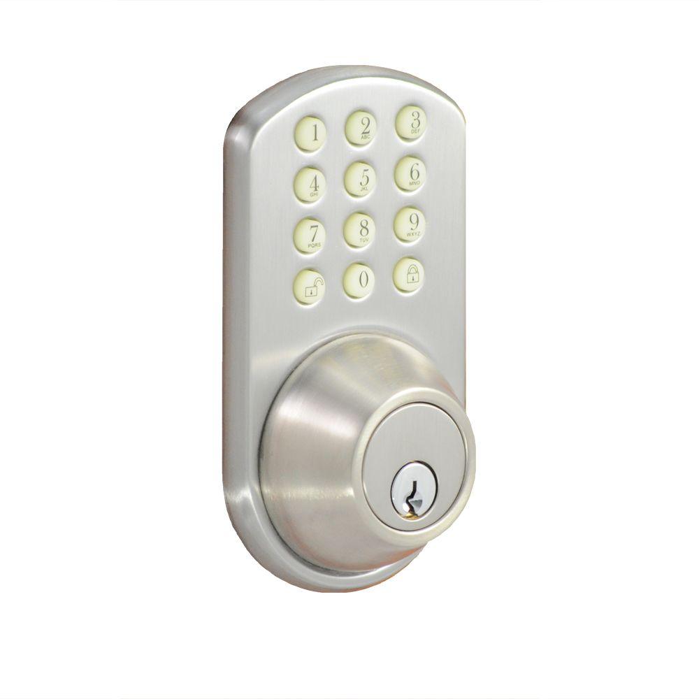 Morning Industry Single Cylinder Satin Nickel Electronic Touch Pad ...