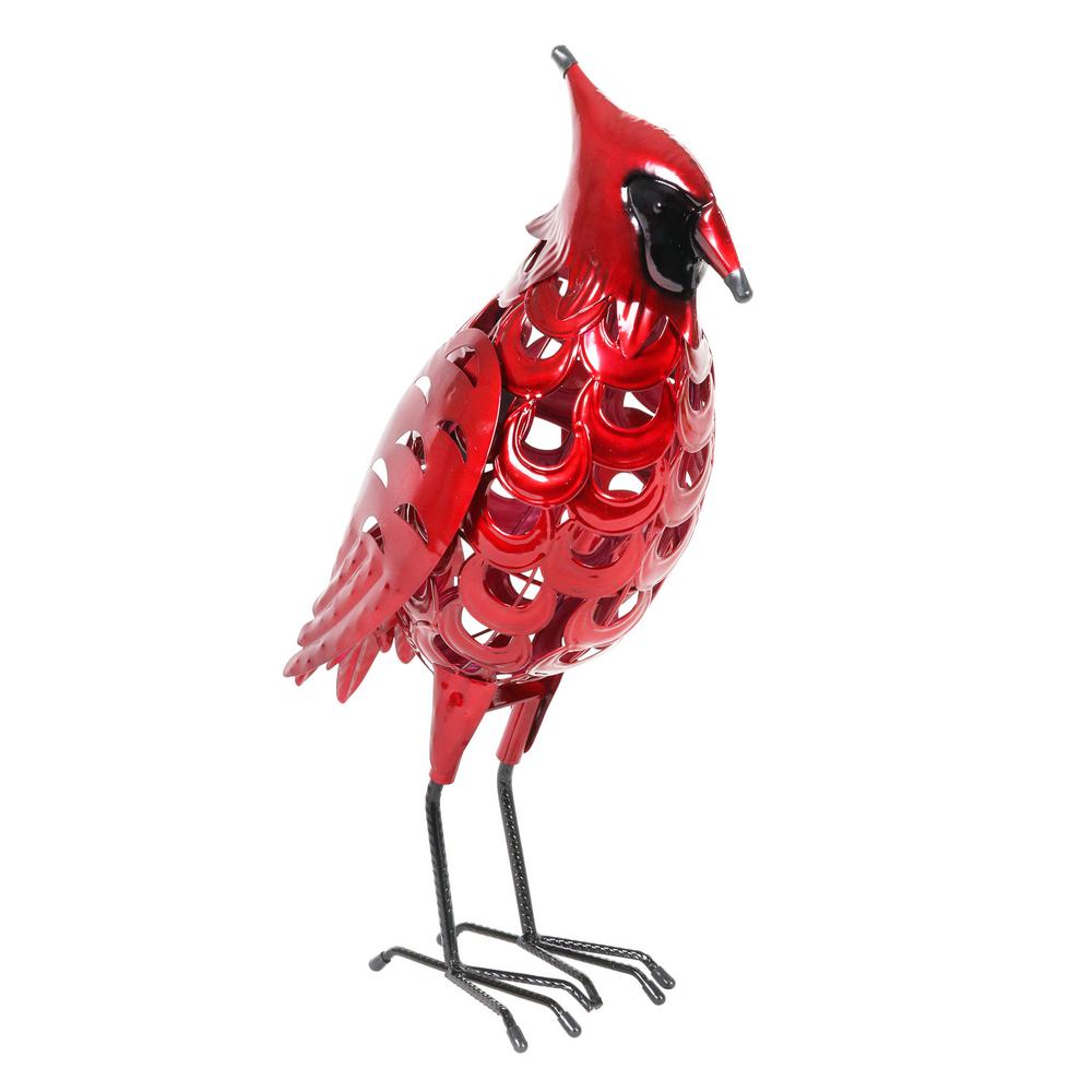Exhart Solar Red Cardinal Garden Statue-13867-RS - The Home Depot
