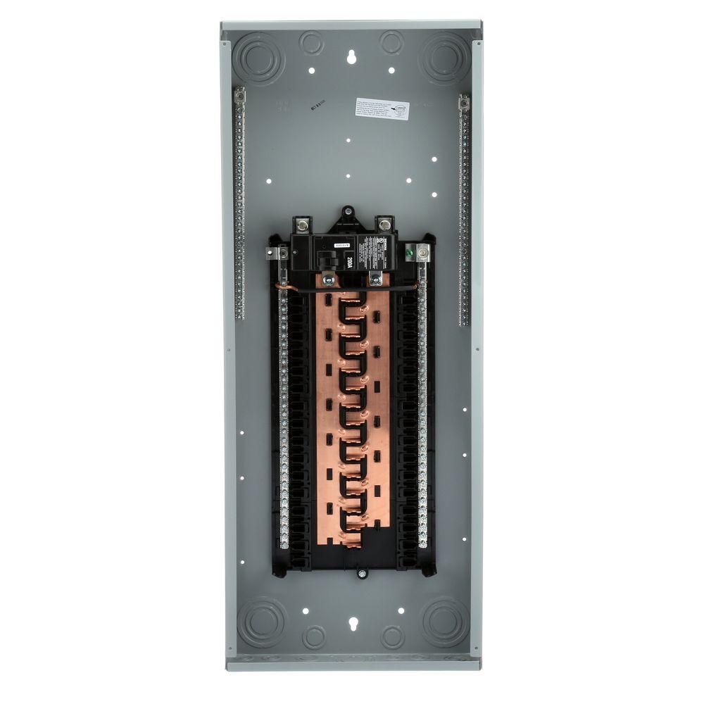 Siemens PL Series 200 Amp 30-Space 60-Circuit Main Breaker WireGuide ...