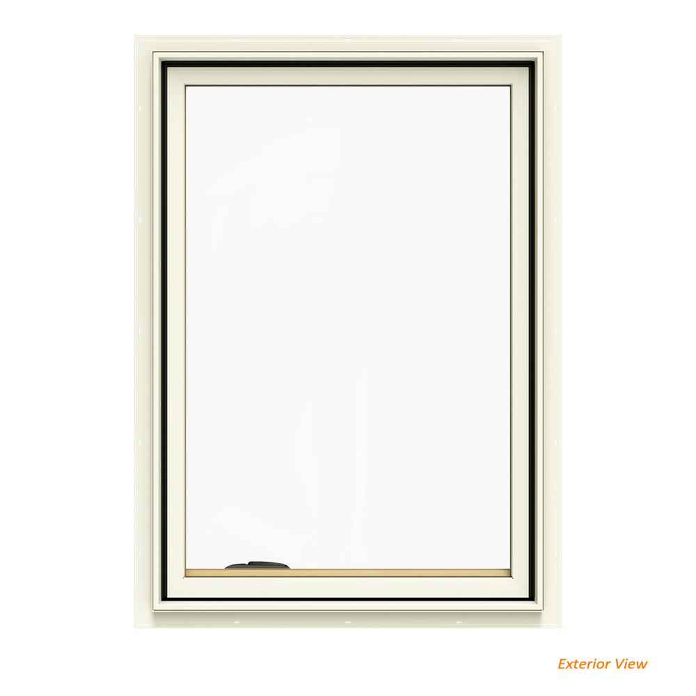 JELD-WEN 28.75 in. x 40.75 in. W-2500 Series Cream Painted Clad Wood ...