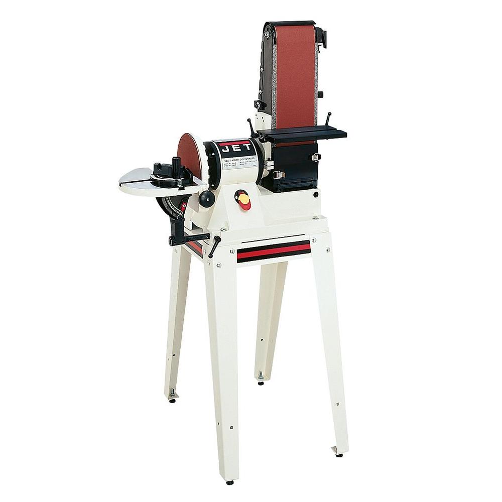 Jet 3/4 HP 6 in. x 48 in. Belt and 9 in. Disc Sander with Open Stand ...
