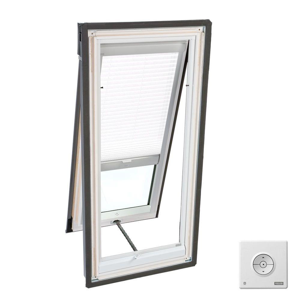 VELUX Solar Powered Room Darkening White Skylight Blinds for FS A06 ...