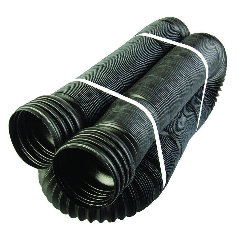 Advanced Drainage Systems 4 in. x 50 ft. Corex Drain Pipe Solid ...
