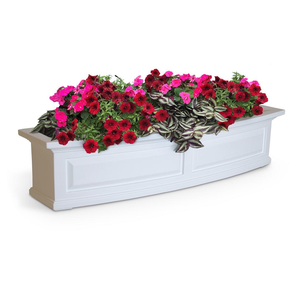 White - Plastic - Window Boxes - Planters - The Home Depot