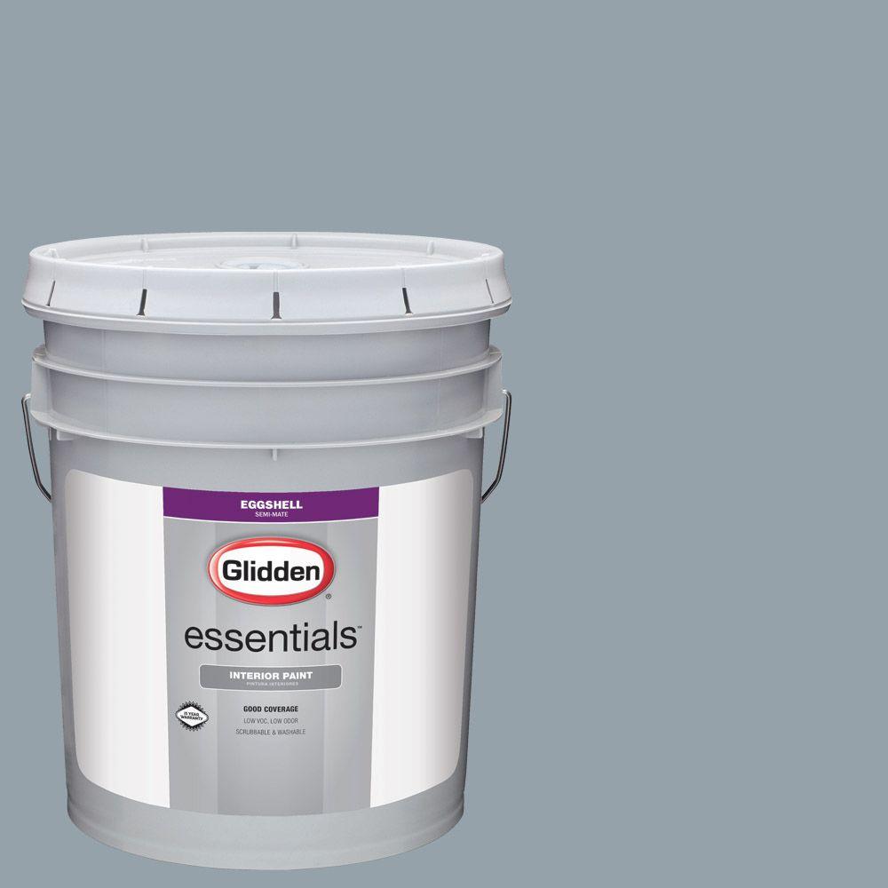 Glidden Essentials 5 gal. #HDGB62D Blue Grey Shadow Eggshell Interior ...