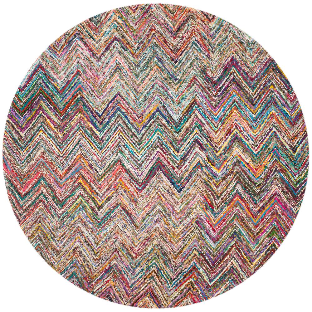 Safavieh Nantucket Multi 6 ft. x 6 ft. Round Area Rug-NAN311A-6R - The ...