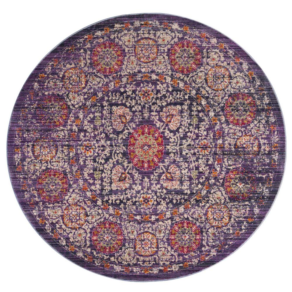 Round - Purple - Area Rugs - Rugs - The Home Depot