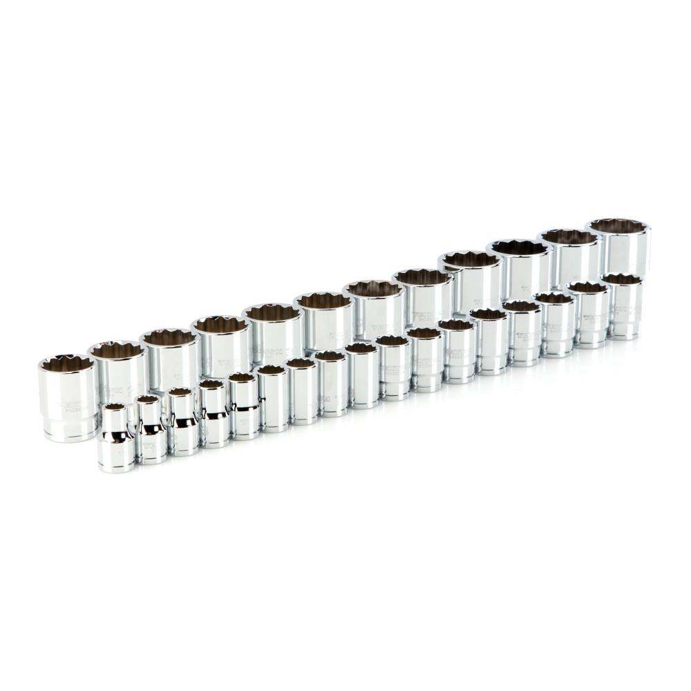 TEKTON 1/2 in. Drive 12-Point Socket Set (29-Piece)-SHD92012 - The Home ...