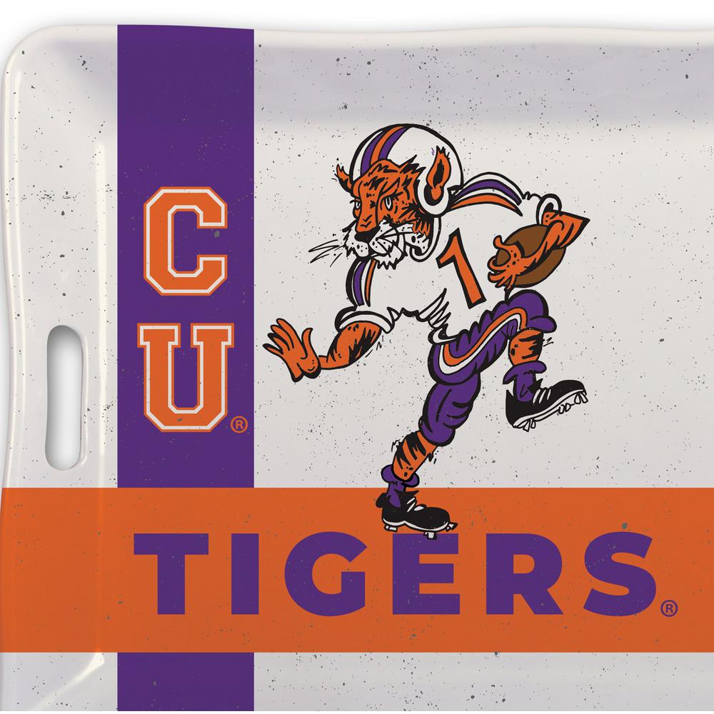 Magnolia Lane Clemson Melamine Serving Tray 23108 - The Home Depot