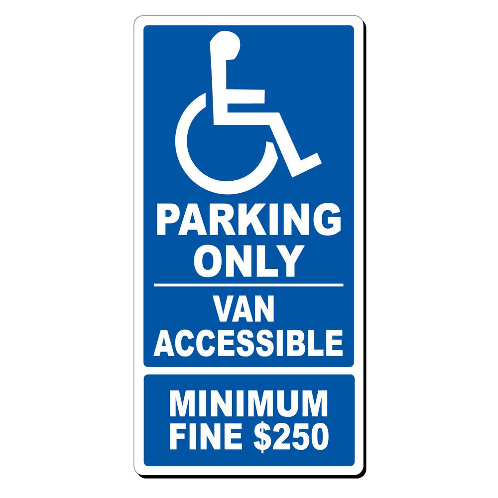 Lynch Sign 12 in. x 24 in. Van Accessible Parking Sign Printed on More ...