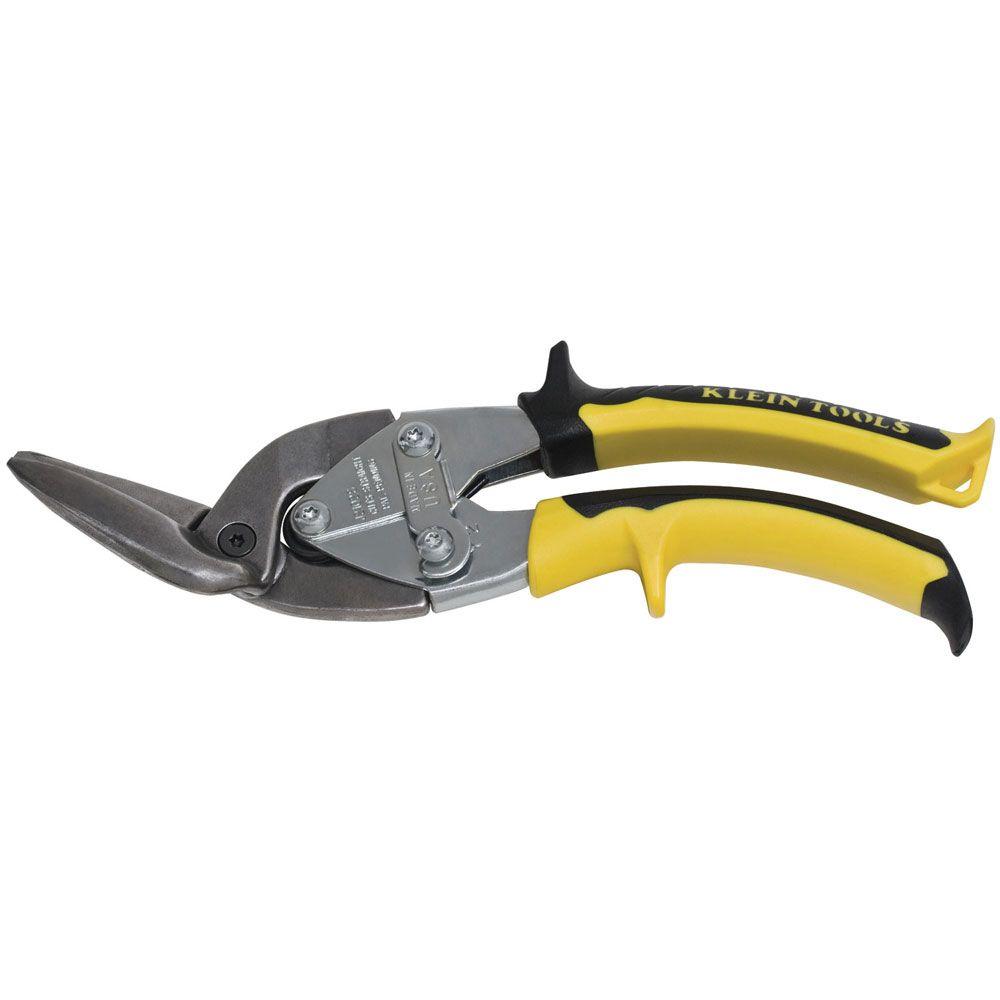 Klein Tools 1 in. Straight-Cut Offset Aviation Snip-J2102S - The Home Depot
