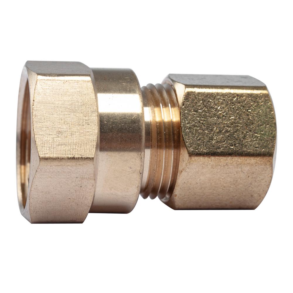 LTWFITTING 1/2 in. O.D. Comp x 1/2 in. FIP Brass Compression Adapter ...