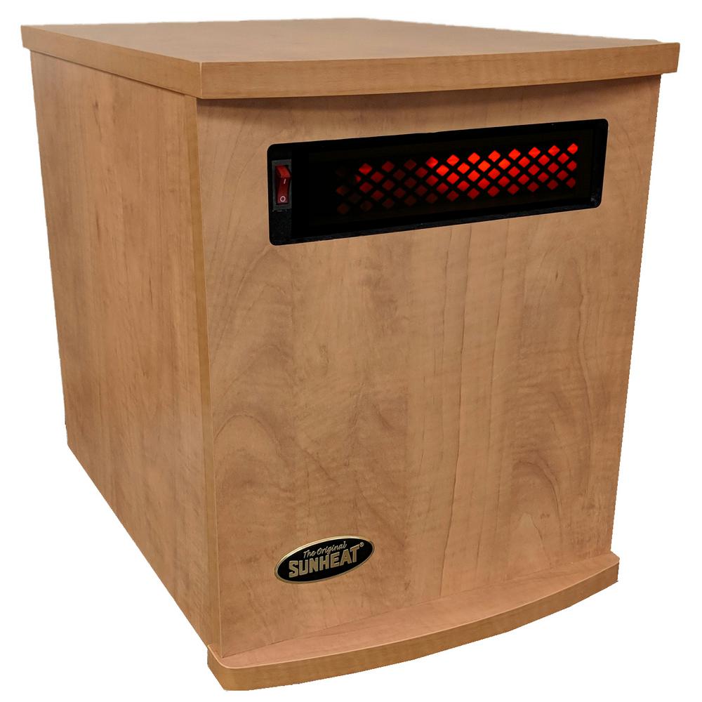 SUNHEAT 1500-Watt Original Electric Infrared Heater Maple-USA1500-M ...