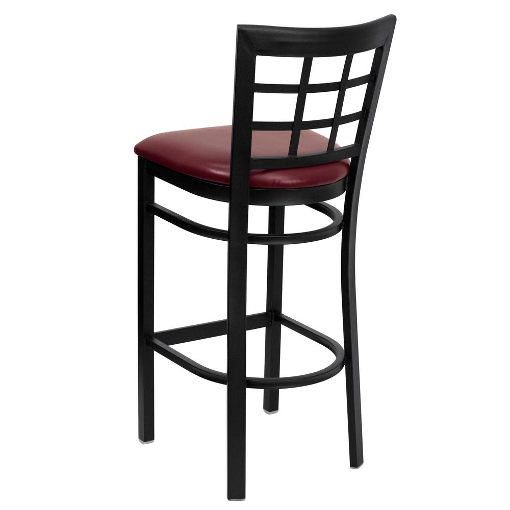 Flash Furniture 31 in. Red Cushioned Bar Stool XU6R7BWINBARBRV - The ...