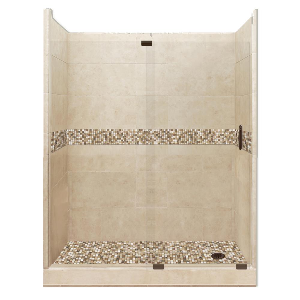 American Bath Factory Roma Grand Slider 32 in. x 60 in. x 80 in. Right ...