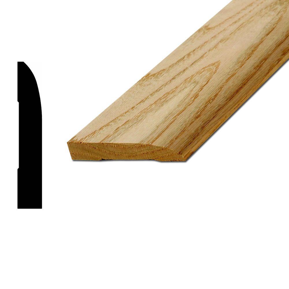 American Wood Moulding WM 713 1/2 in. x 3-1/4 in. Oak Ranch Base ...