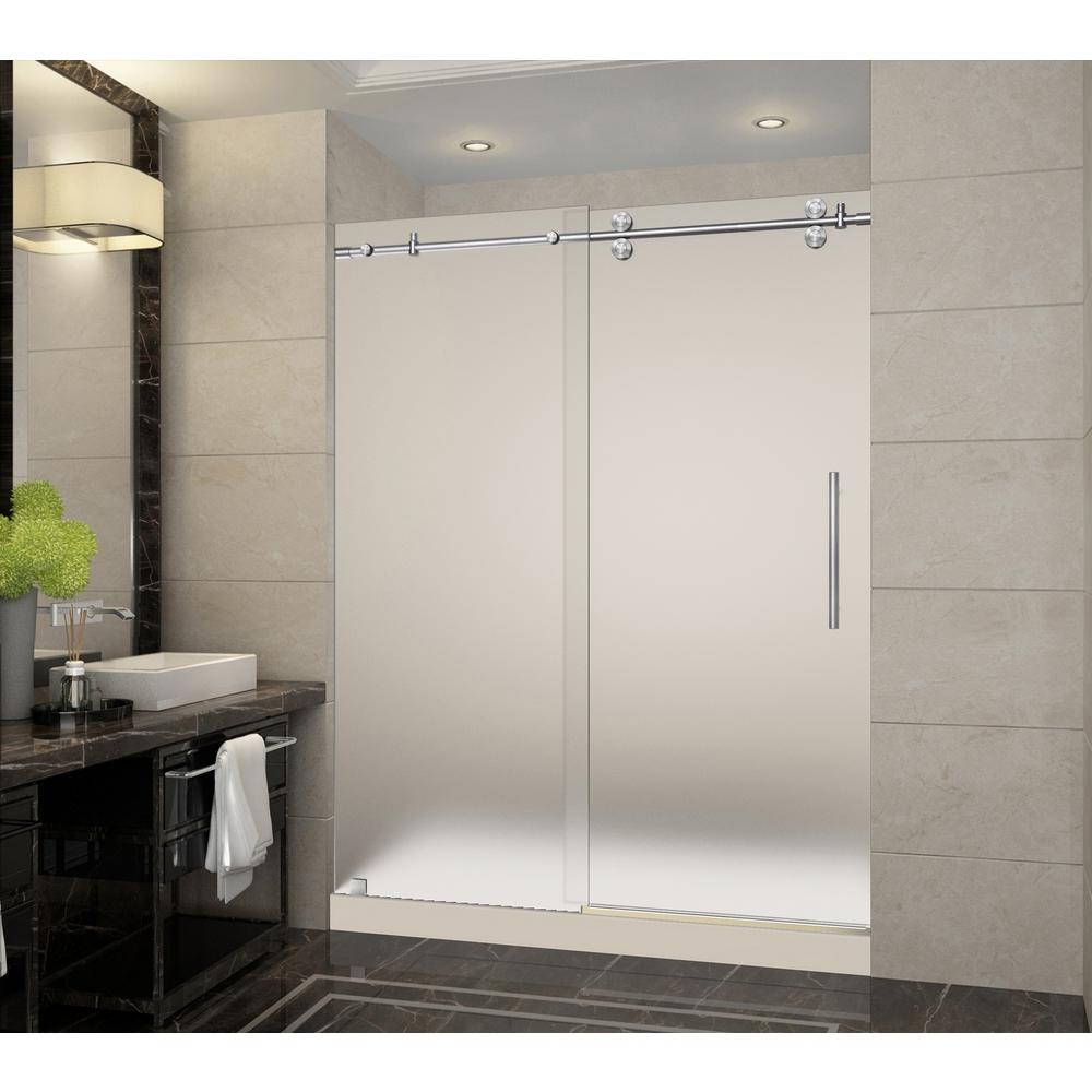 Aston Langham 60 In X 32 In X 77 5 In Frameless Sliding Shower Door