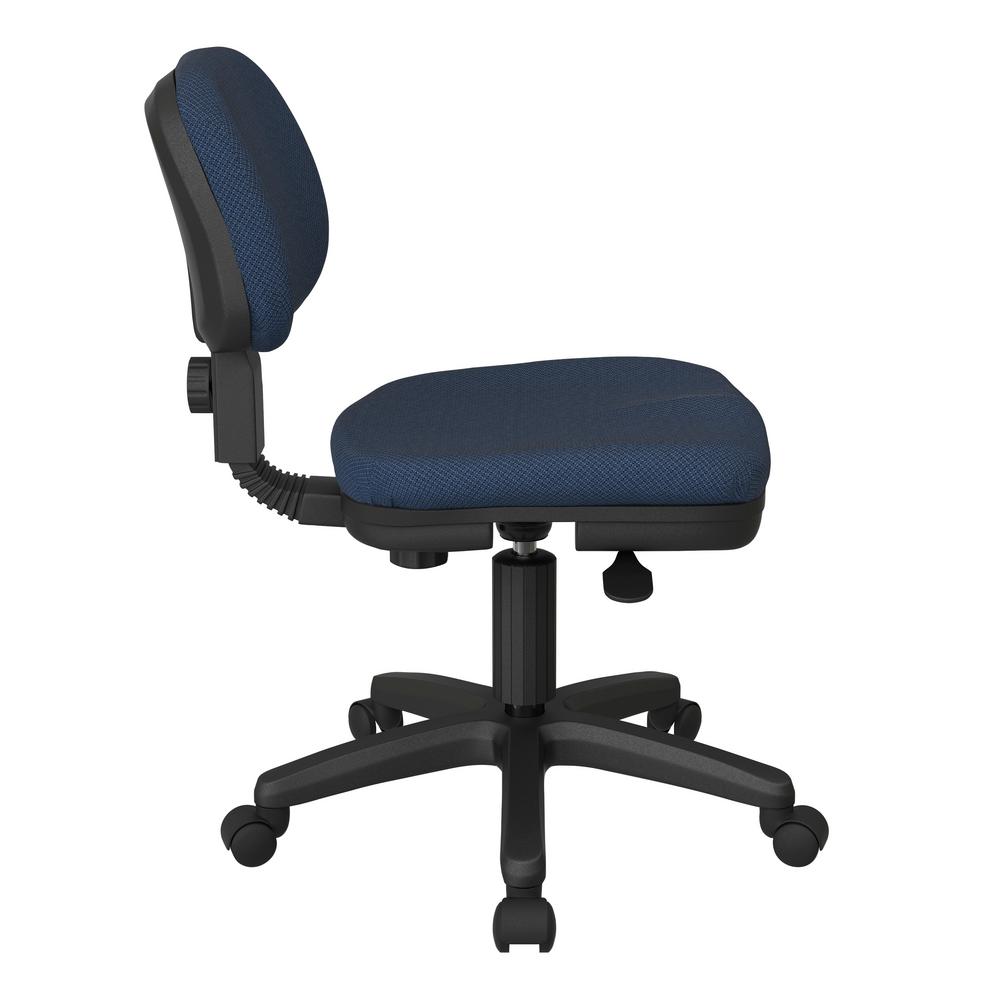 Office Star Products Basic Task Chair in Diamond Blue Galaxy Fabric ...
