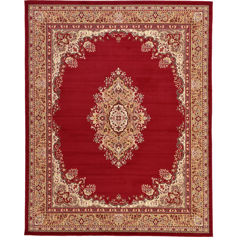 Unique Loom Mashad Burgundy 8 ft. x 10 ft. Area Rug-3119180 - The Home ...
