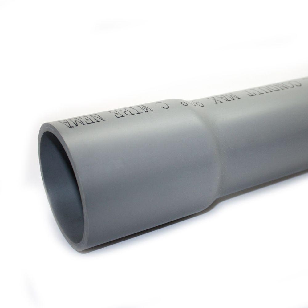 JM Eagle 2 1 2 In X 10 Ft PVC Schedule 40 Conduit 67504 The Home Depot