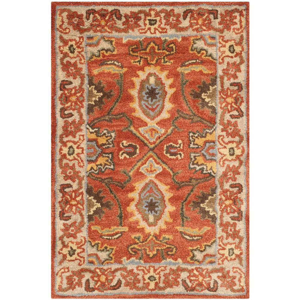 Safavieh Heritage Rust/Beige 3 ft. x 5 ft. Area Rug-HG734D-3 - The Home ...