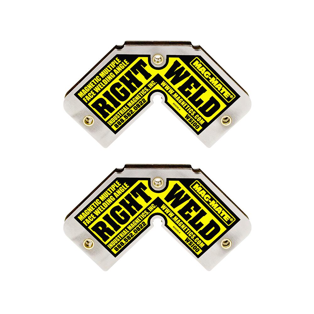 MAG-MATE Right Weld Magnetic Square (2-Pack)-WS100PK02 - The Home Depot