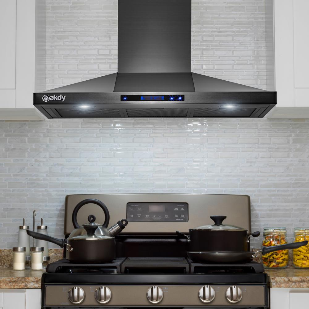 Black Stainless Steel - Range Hoods - Appliances - The Home Depot