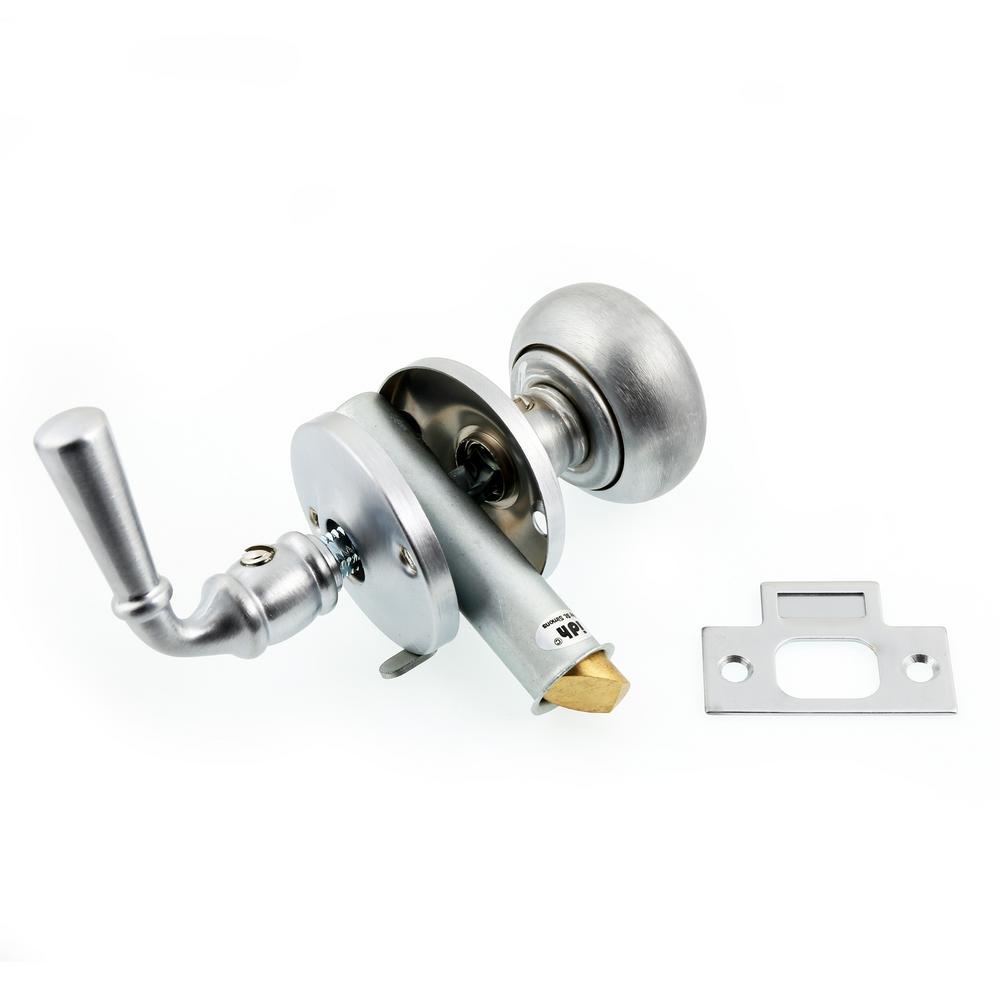 idh by St. Simons Satin Chrome Storm Screen Door Latch with Rosettes ...