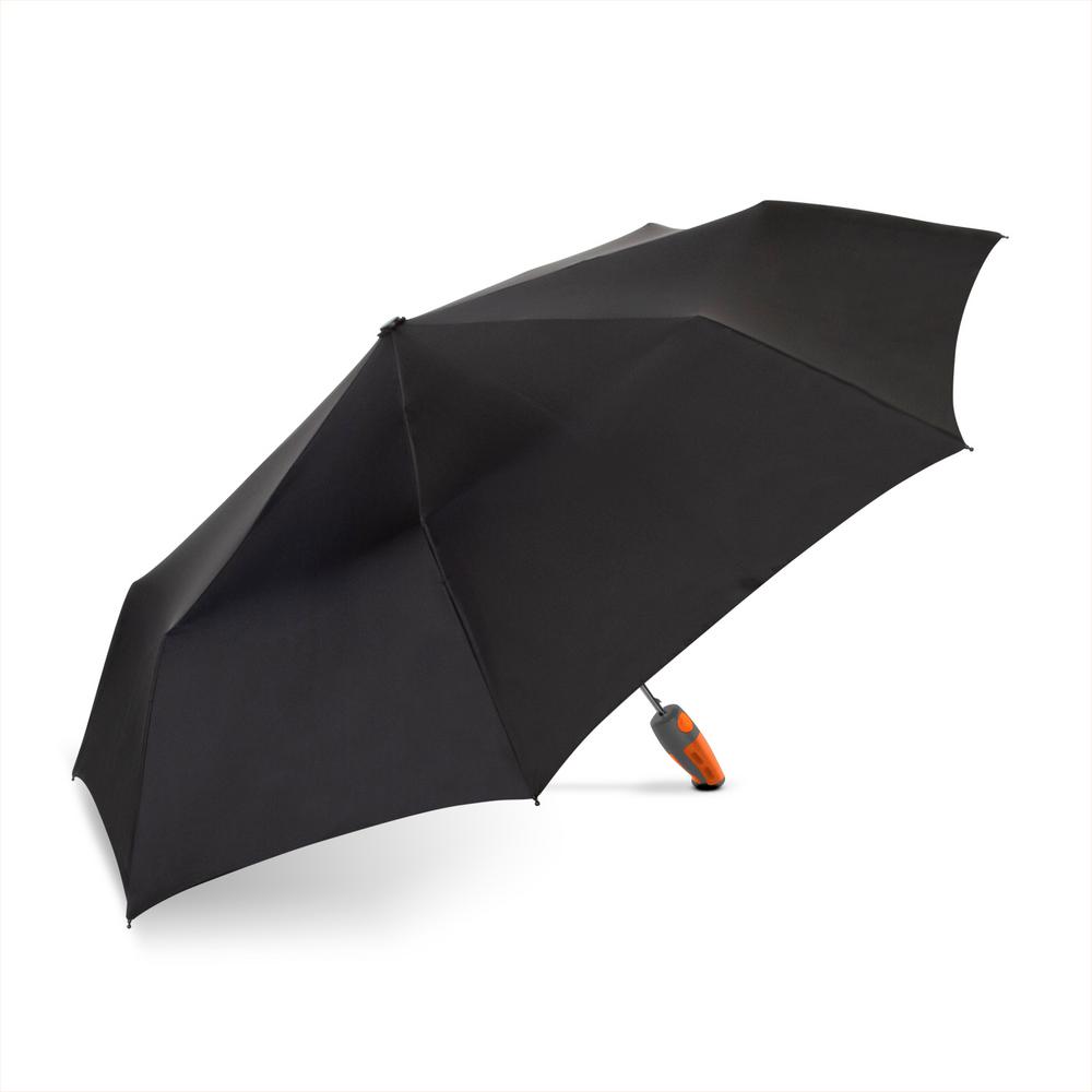 ShedRain 42 in. Auto Open Black Polyester Vented Compact Umbrella-2421 ...
