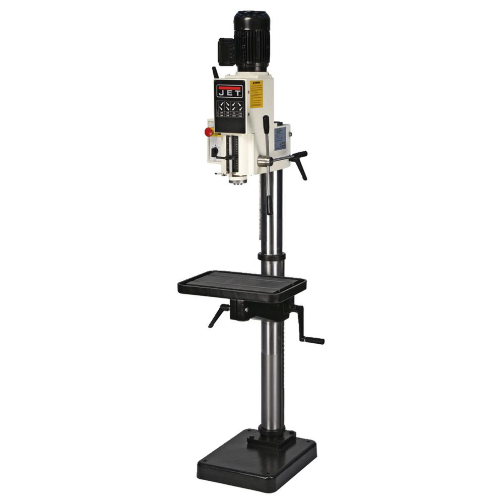 Jet J-A2608-1, 20 in. Gear Head Drill Press 120-Volt, 1 pH-354027 - The ...