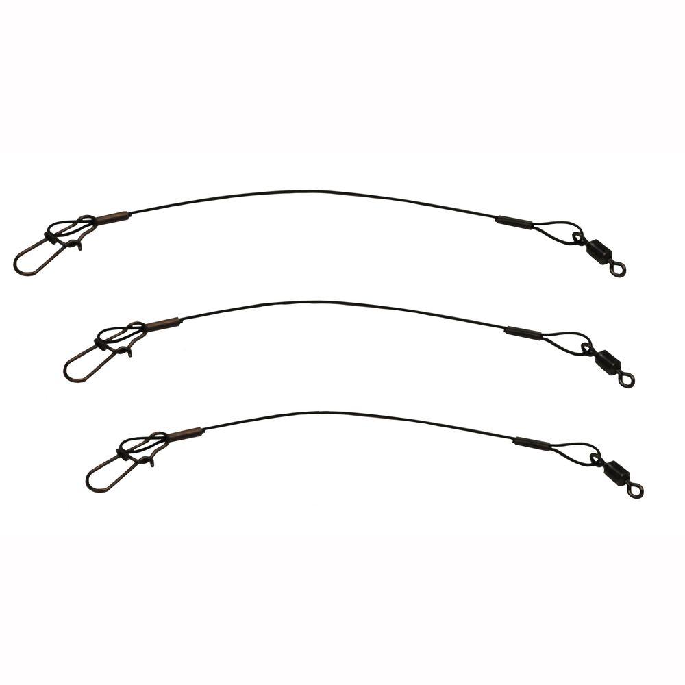 Eagle Claw 18 in. 30 lb. Steel Leader (3-Pack)-08012-007 - The Home Depot