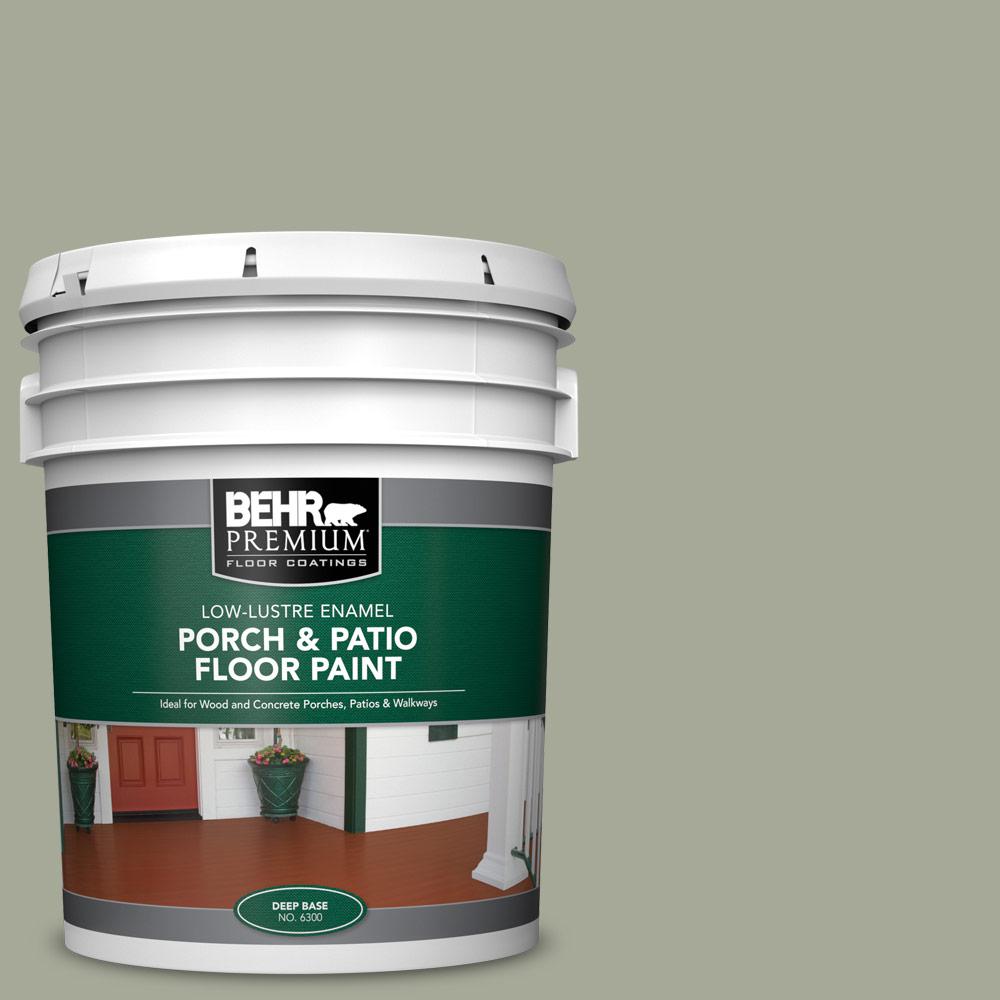 BEHR Premium 5 gal. #PPU10-16 Simply Sage Low-Lustre Enamel Interior ...
