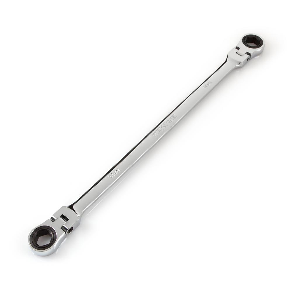 TEKTON 12 Mm X 14 Mm Extra Long Flex Head Ratcheting Box End Wrench