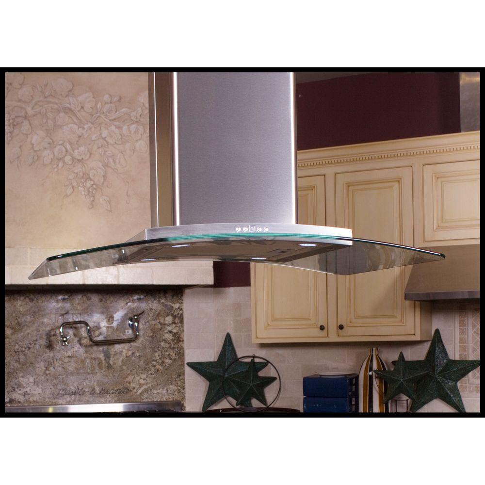 Yosemite Home Decor Contemporary Series 36 in. Island Range Hood in ...