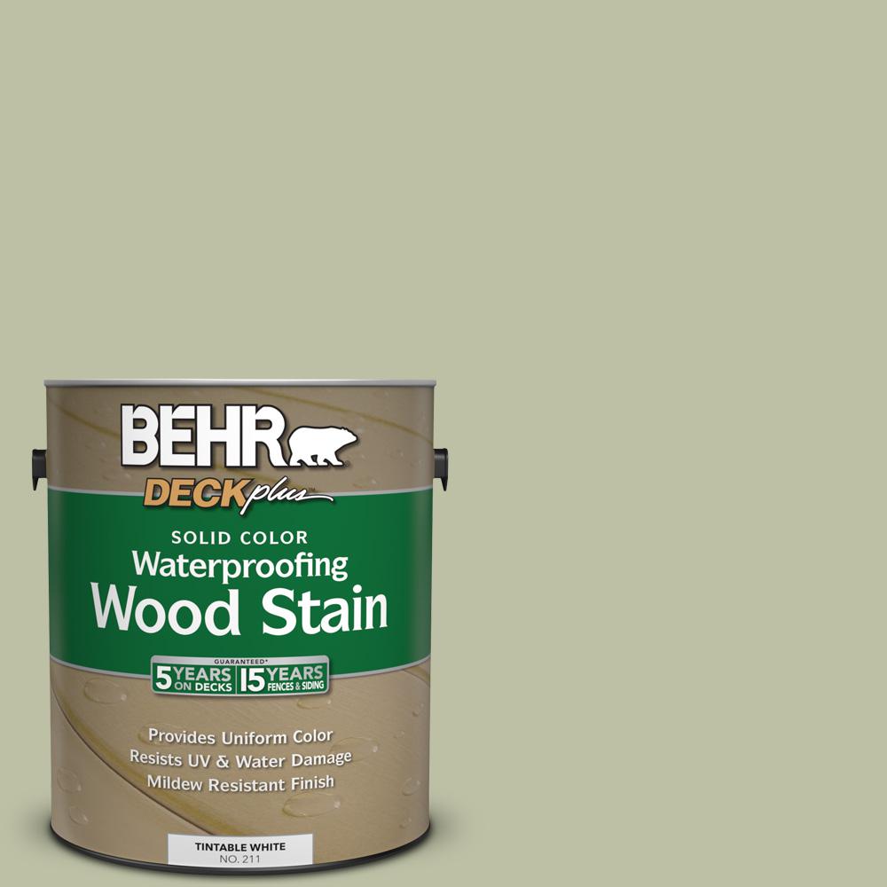 BEHR DECKplus 1 gal. #S370-3 Sage Brush Solid Color Waterproofing ...