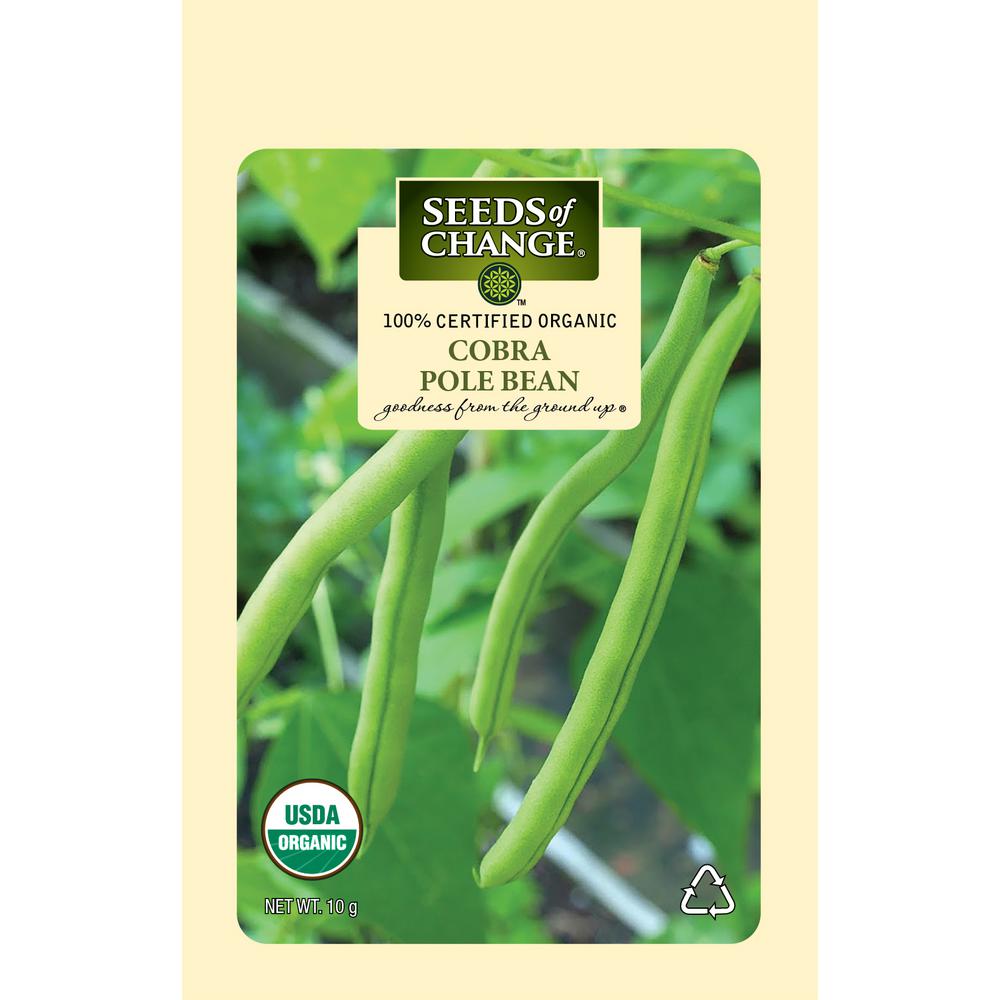 Seeds of Change Organic Cobra Pole Bean Seeds-08219 - The Home Depot