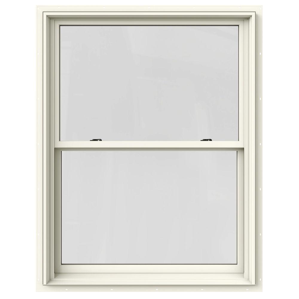 JELD-WEN 37.375 in. x 48 in. W-2500 Series Cream Painted Clad Wood ...