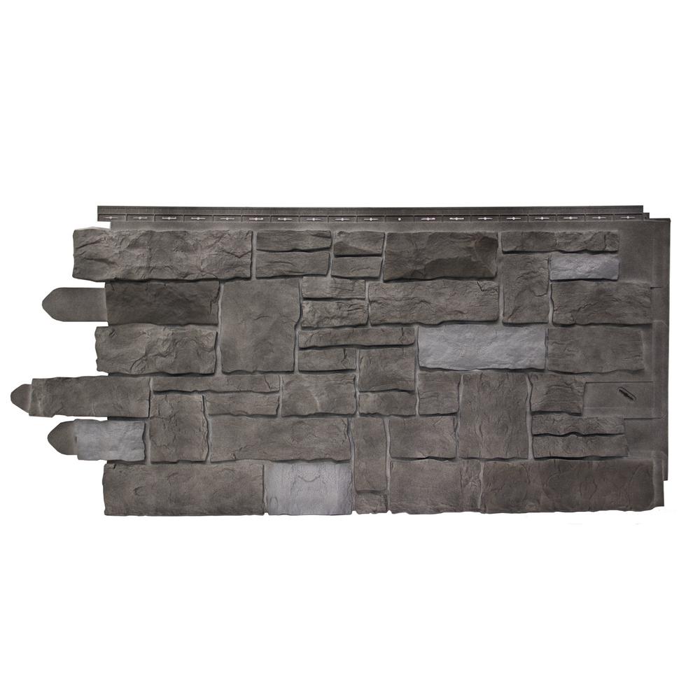 Novik 0.90 in. D x 20.25 in. W x 45 in. L Artisan Cut Polymer Stone ...