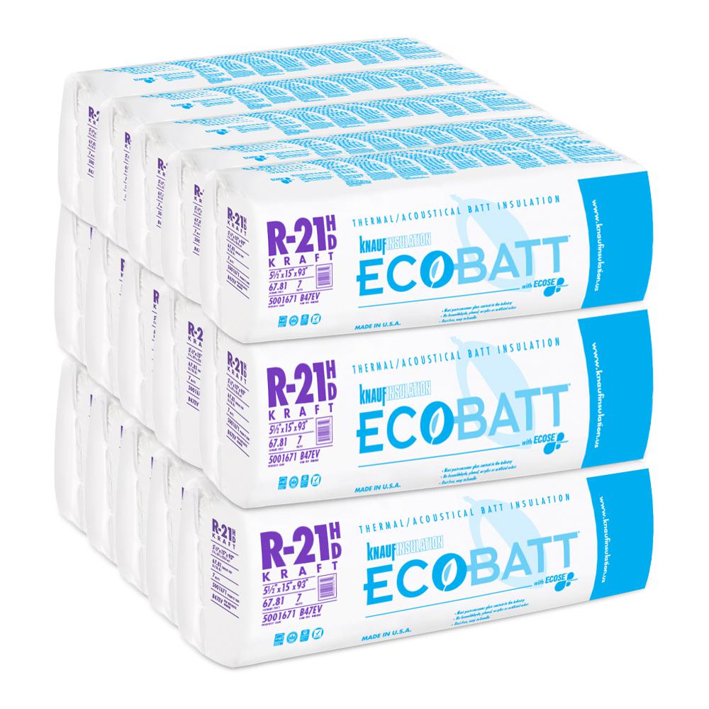 Knauf Insulation R21 Kraft Faced Fiberglass Insulation