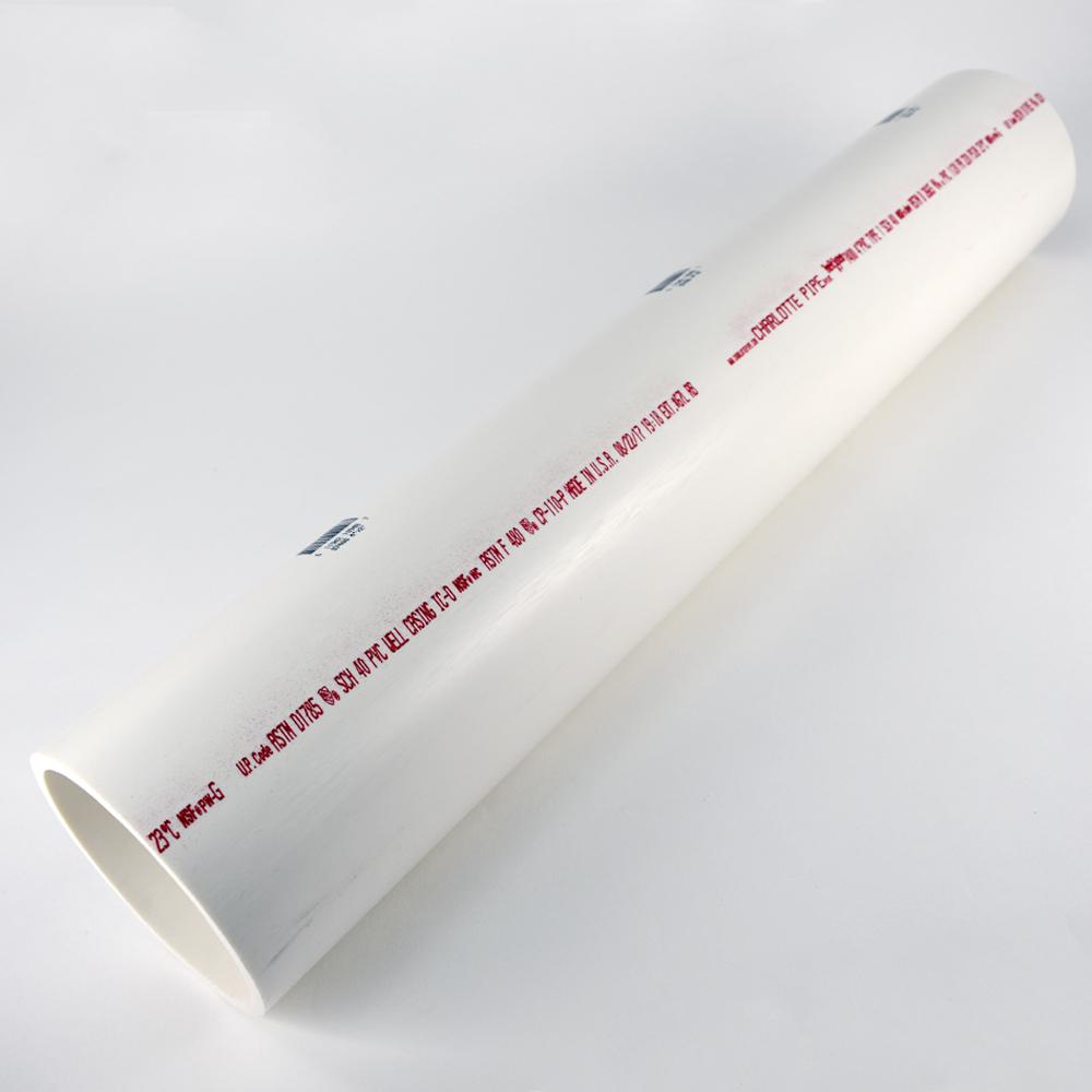 Charlotte Pipe 4 In X 2 Ft PVC DWV Sch 40 Pipe PVC 07400 0200 The