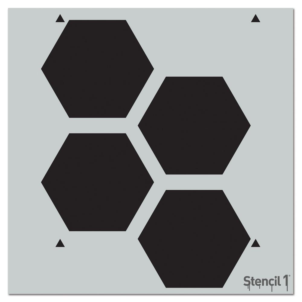 Stencil1 Hex Repeat Pattern Stencil-S1_PA_26 - The Home Depot