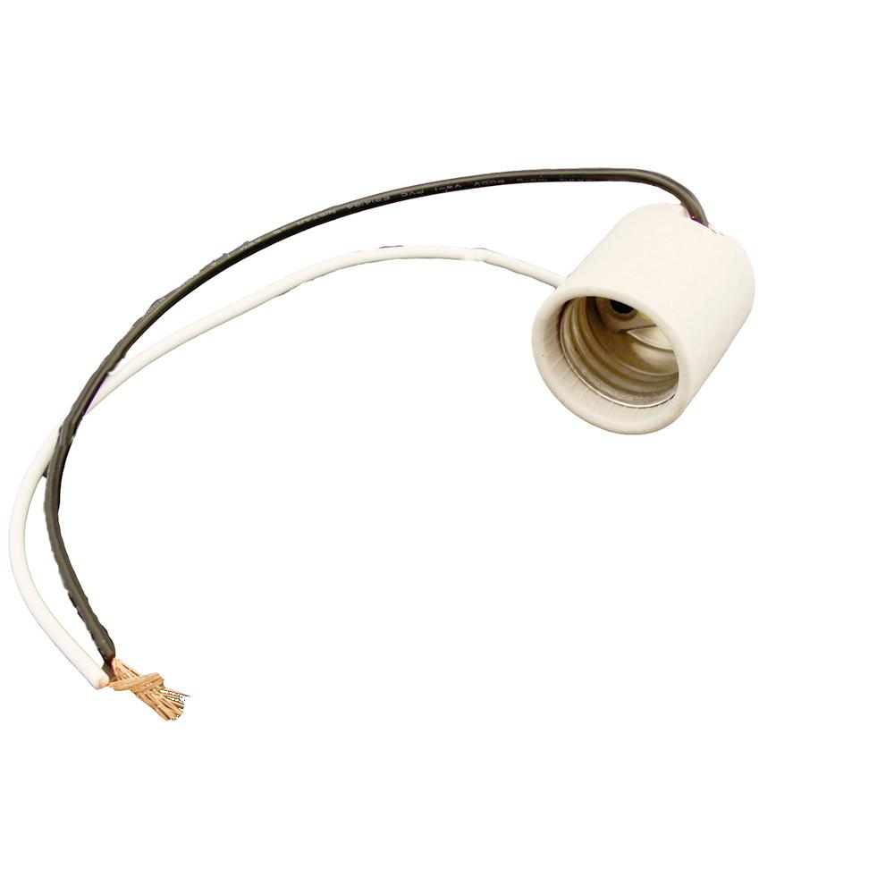 Leviton 660W Medium Base One-Piece Single Circuit Keyless Bracket Mount ...