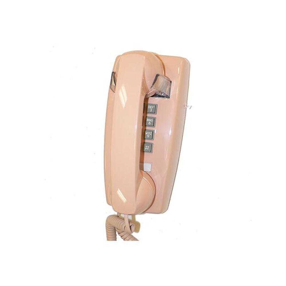 Cortelco Wall Corded Telephone with Volume Control - Beige-ITT-2554-V ...