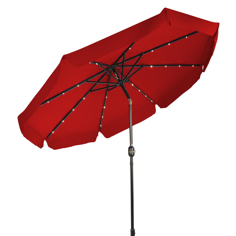 Trademark Innovations 9 ft. Decorative Edge Deluxe Solar Powered LED ...