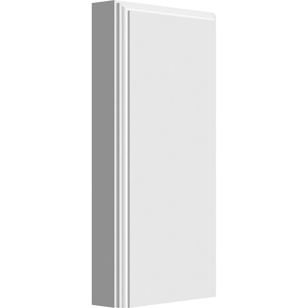 Ekena Millwork 1 in. x 3-1/2 in. x 7 in. PVC Standard Foster Plinth ...