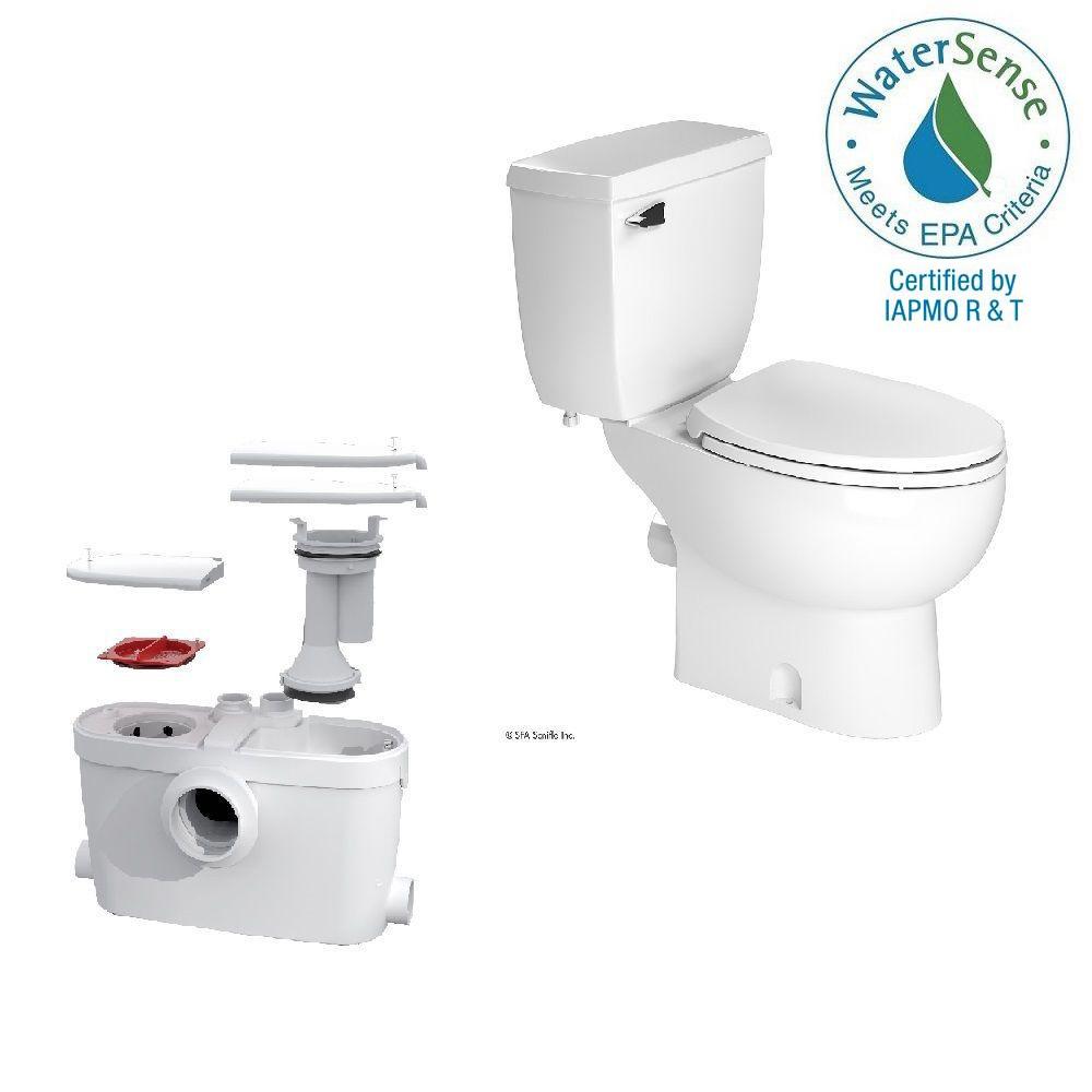 Macerator Pump Toilet Saniflo Saniplus Pump & Round Toilet Kit ...