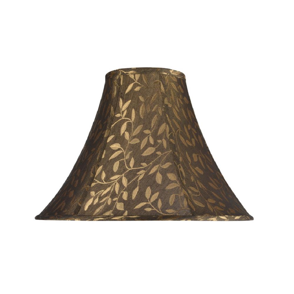 Aspen Creative Corporation 16 in. x 12 in. Brown Bell Lamp Shade-30046 ...