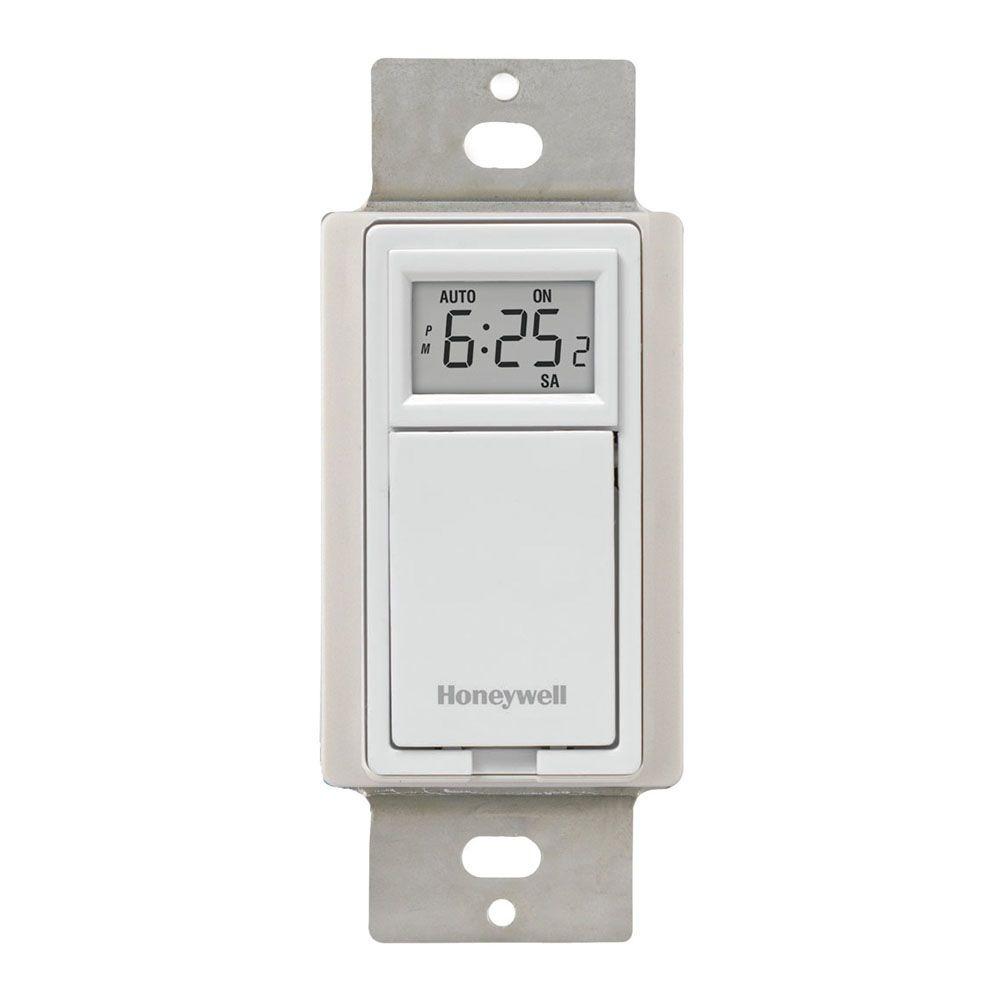 Honeywell 7 Day Programmable Timer Switch For Lights And Motors RPLS730B1000 U The Home Depot